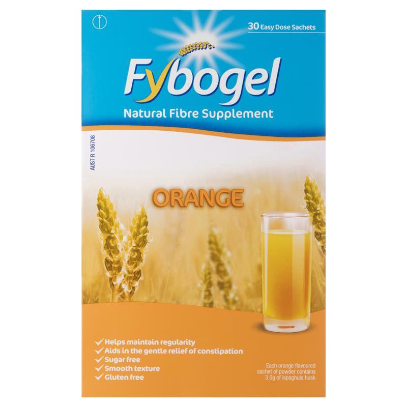 Buy Fybogel Fibre Constipation Relief Supplement Sachets Orange 30 pack ...
