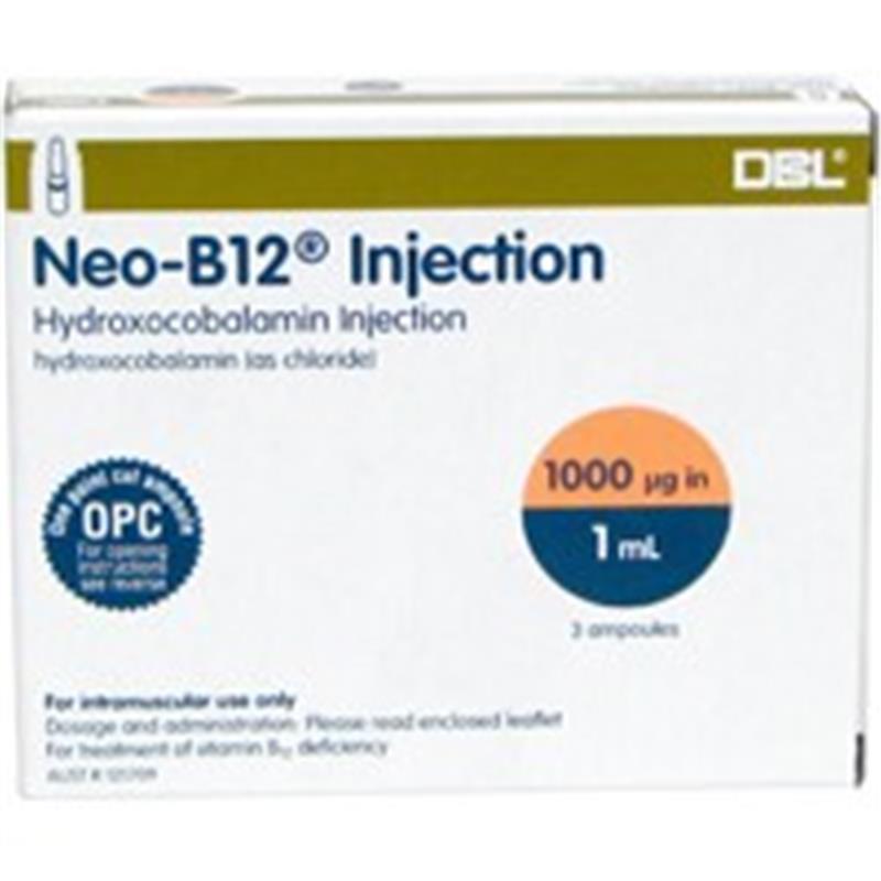 Buy Neo B12 amp 1000mcg/1ml 3 online at Chemist Warehouse