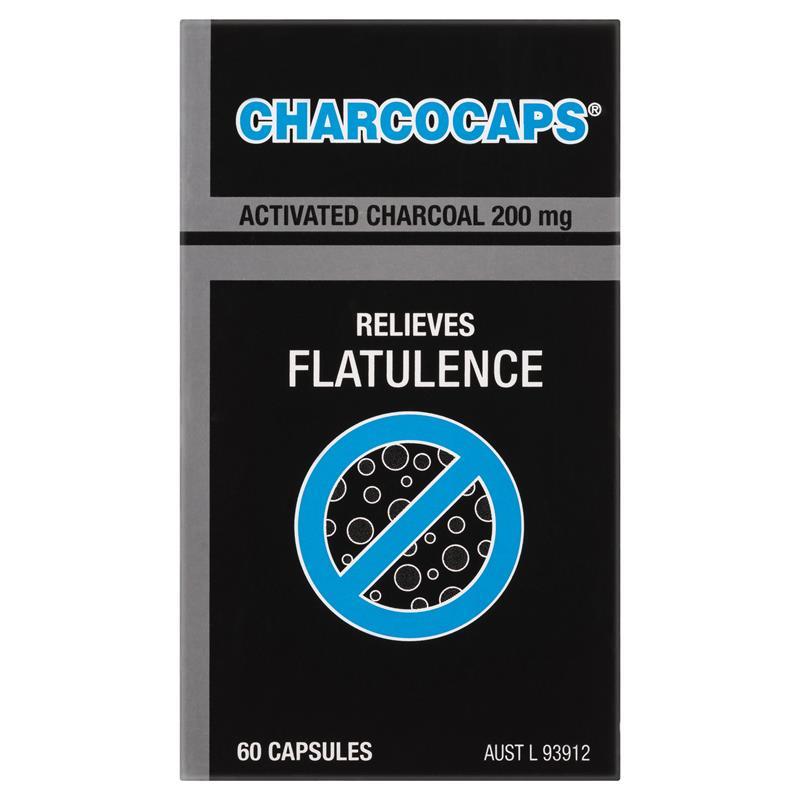 Buy Charcocaps 200mg 60 Capsules online at Chemist Warehouse