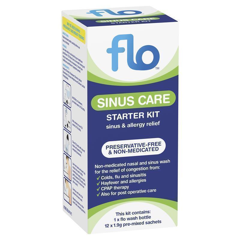 Buy FLO Sinus Care Starter Kit 12 Sachets online at Chemist Warehouse