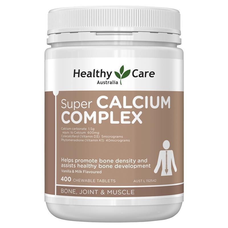Buy Healthy Care Super Calcium Complex 400 Chewable Tablets online at ...
