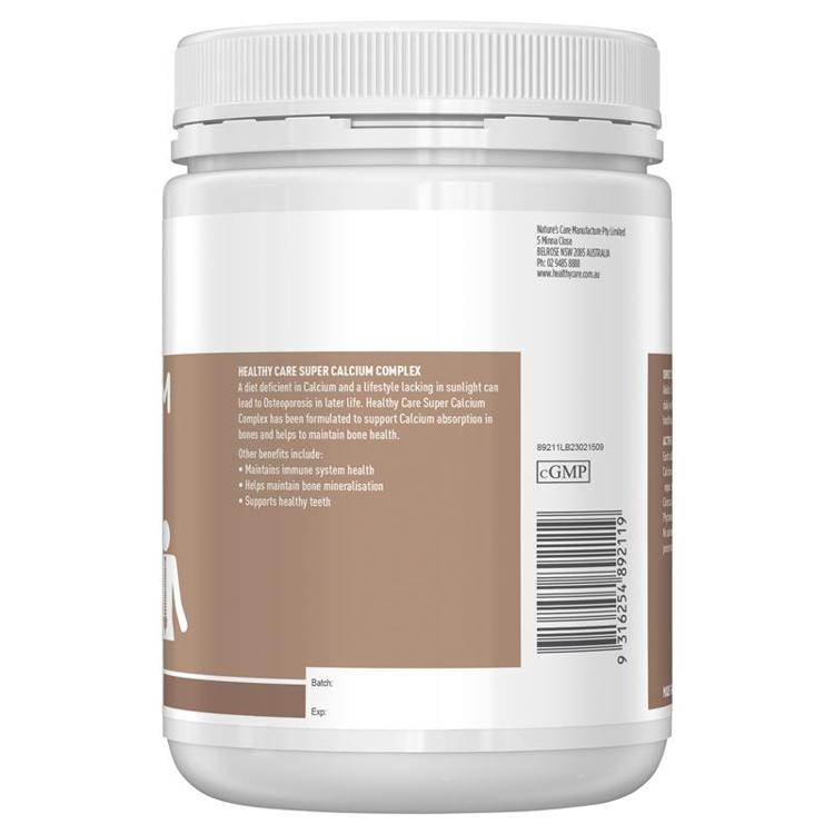 Buy Healthy Care Super Calcium Complex 400 Chewable Tablets online at ...