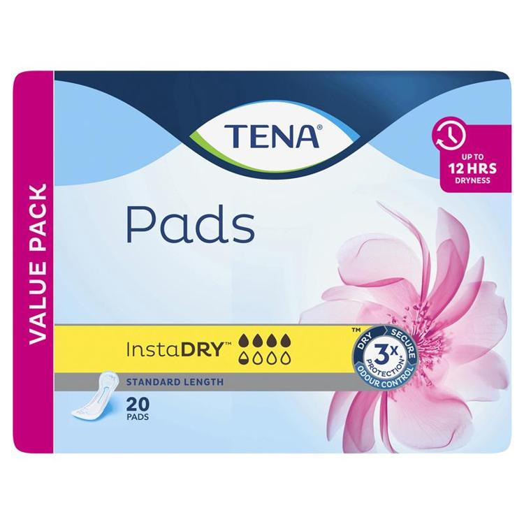 Buy TENA Pad Instadry Standard 20 Pack online at Chemist Warehouse