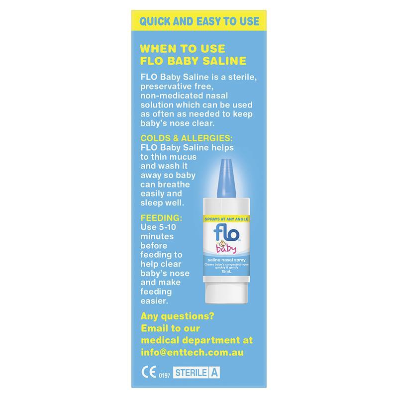Buy FLO Baby Saline Nasal Spray 15ml online at Chemist Warehouse