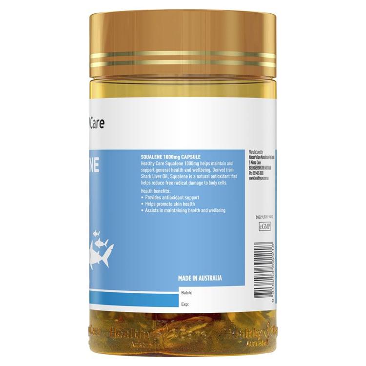 Buy Healthy Care Squalene 1000mg 200 Capsules online at Chemist Warehouse