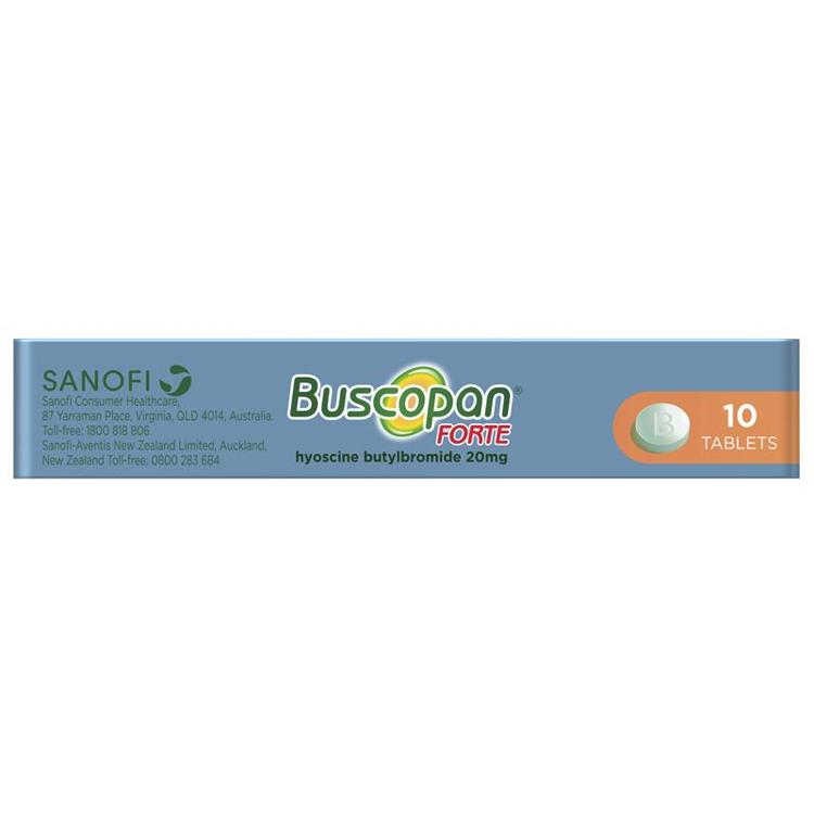 Buy Buscopan Forte Stomach Cramps Pain Relief 20mg Tablets 10 Pack ...