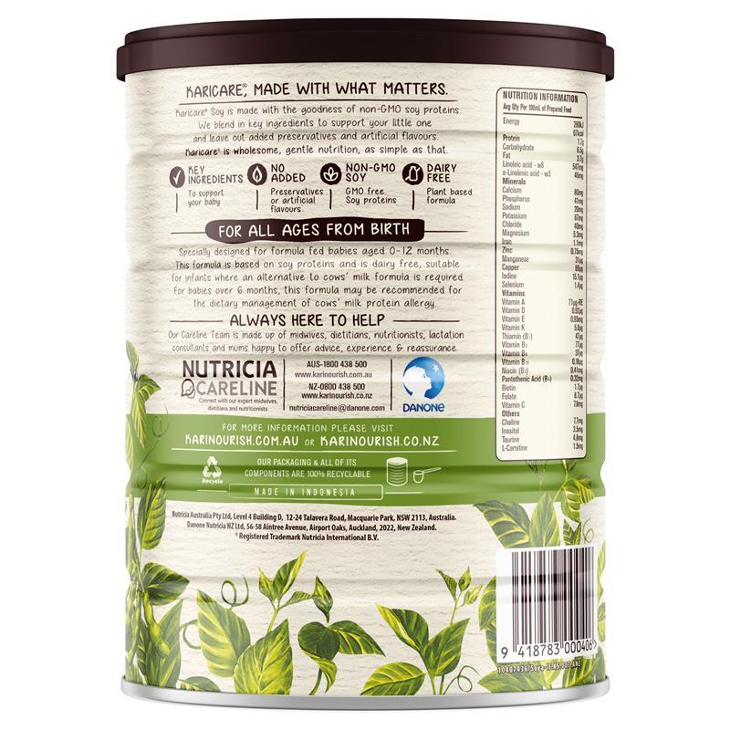 Buy Karicare Soy Baby Infant Formula From Birth to 12 Months 900g ...