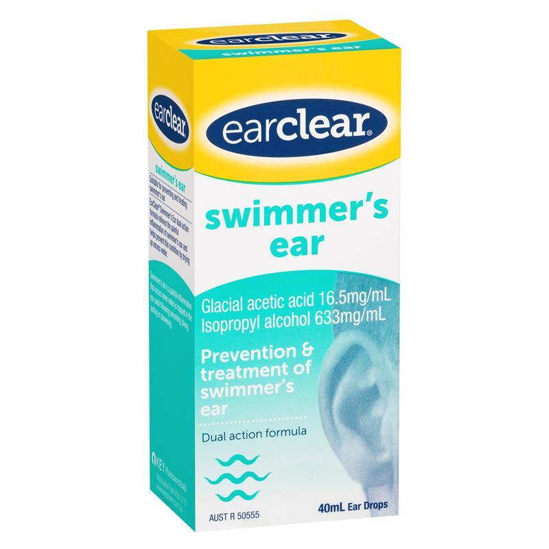 Buy EarClear Swimmer's Ear Drops 40mL – Prevention & Treatment of ...