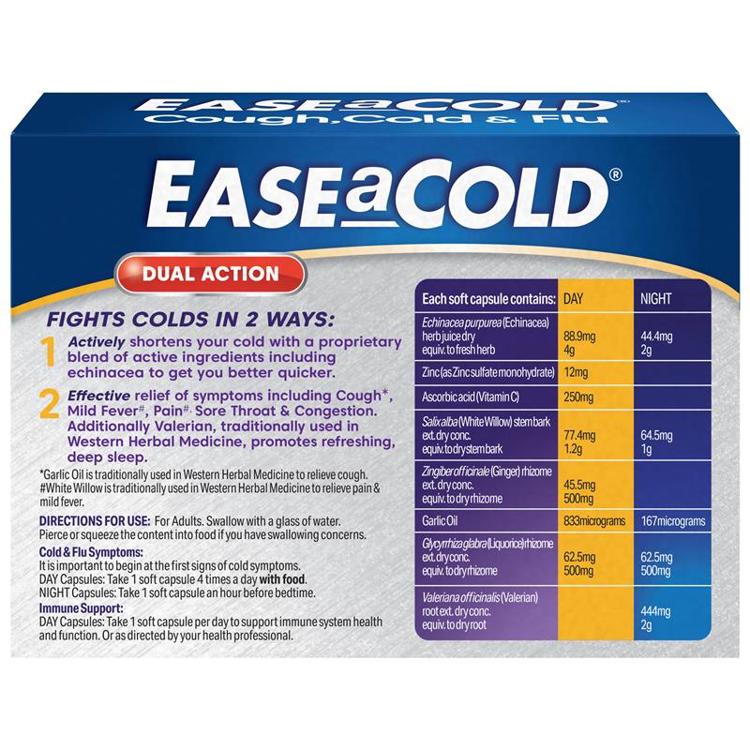 Buy Ease a Cold Cough Cold & Flu Day & Night 24 Capsules online at ...