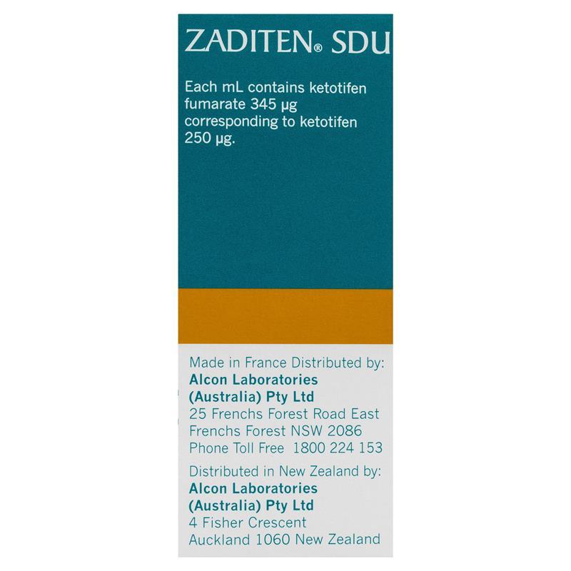Buy Zaditen 0.025% Eye Drops Unit Dose 0.4ml 20 Single Dose Units ...