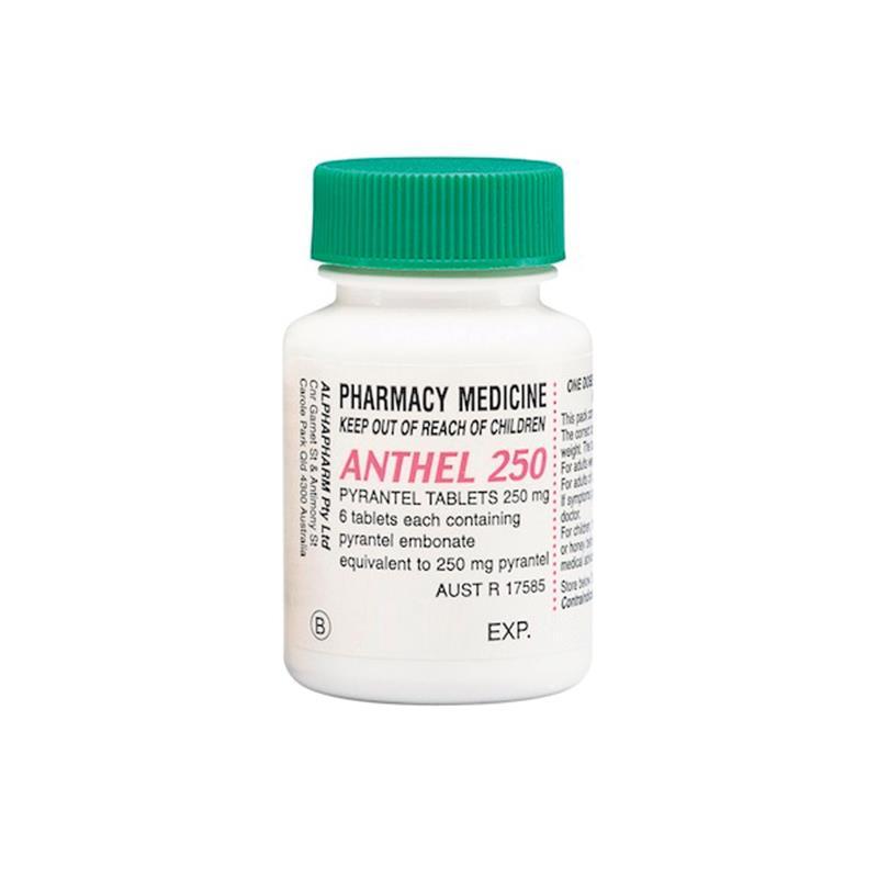 Buy Anthel Tablets 250mg 6 online at Chemist Warehouse