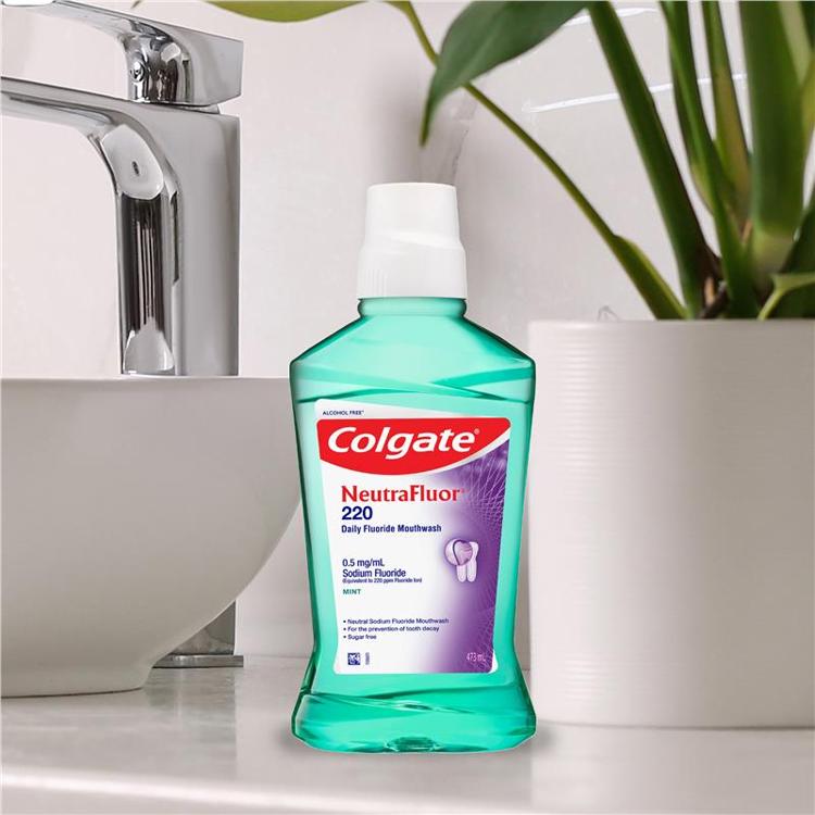 Buy Colgate NeutraFluor 220 Daily Fluoride Mouthwash Mint 473mL online ...