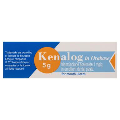 Buy Kenalog in Orabase for Mouth Ulcers 5g - Triamcinolone (S3) online ...