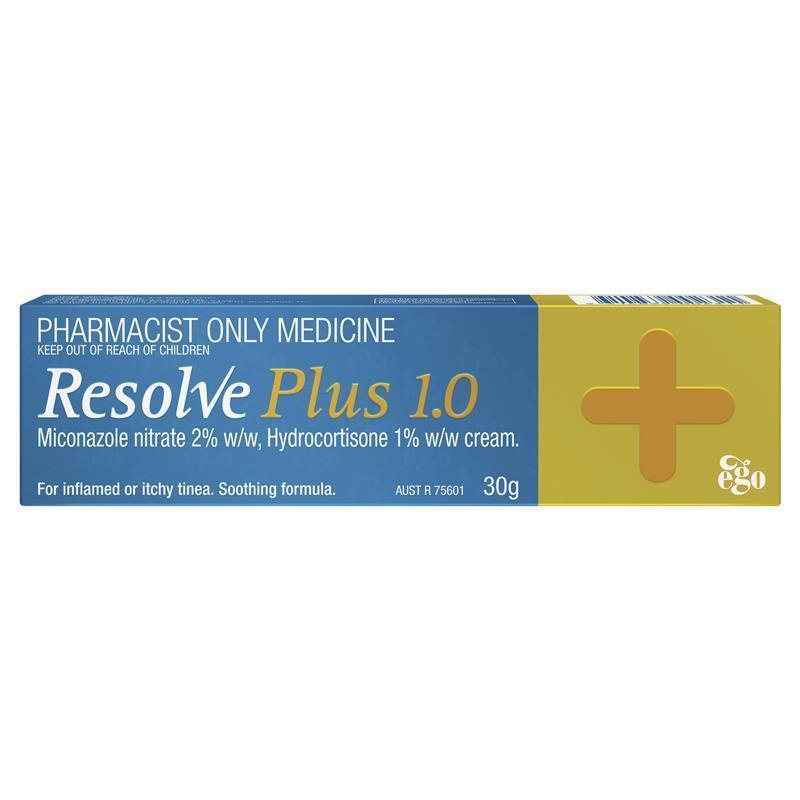 Buy Resolve Plus 1%/2% Cream 30g - Hydrocortisone + Miconazole (S3 ...