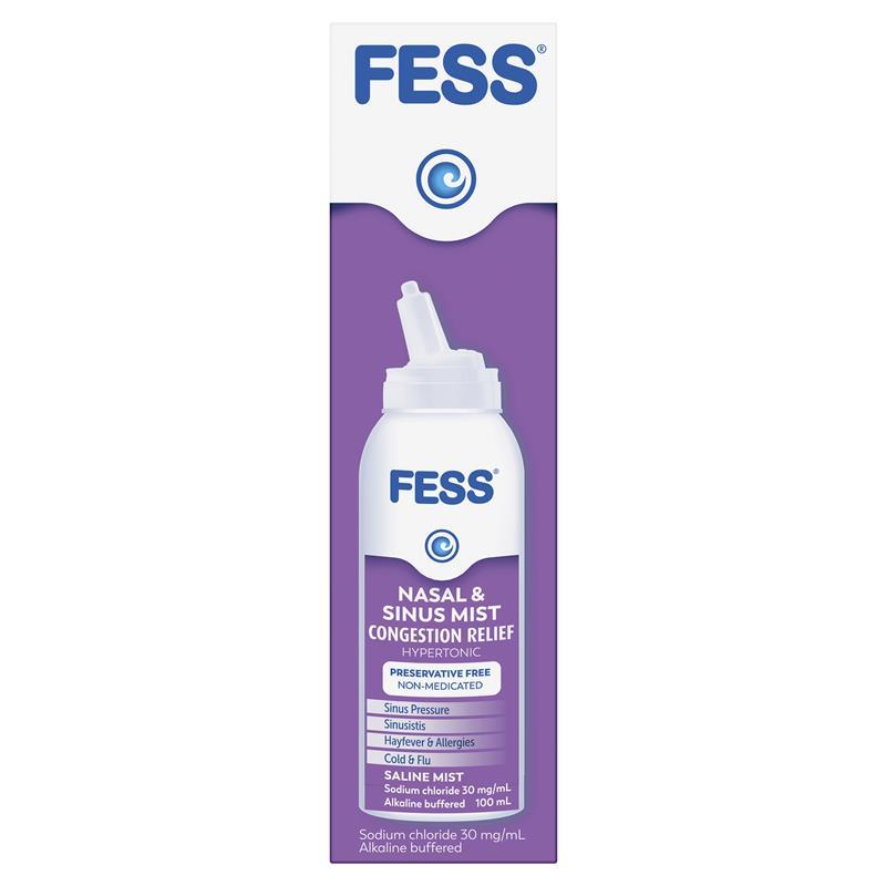Buy Fess Nasal & Sinus Saline Mist 100ml online at Chemist Warehouse