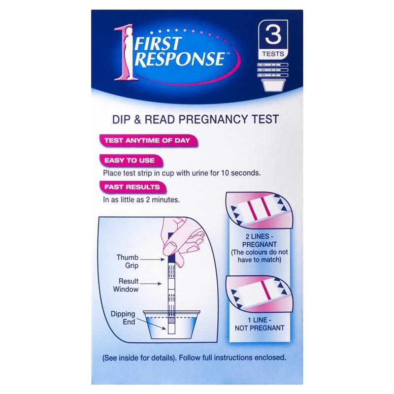 Buy First Response Dip and Read Pregnancy Test 3 Tests online at ...