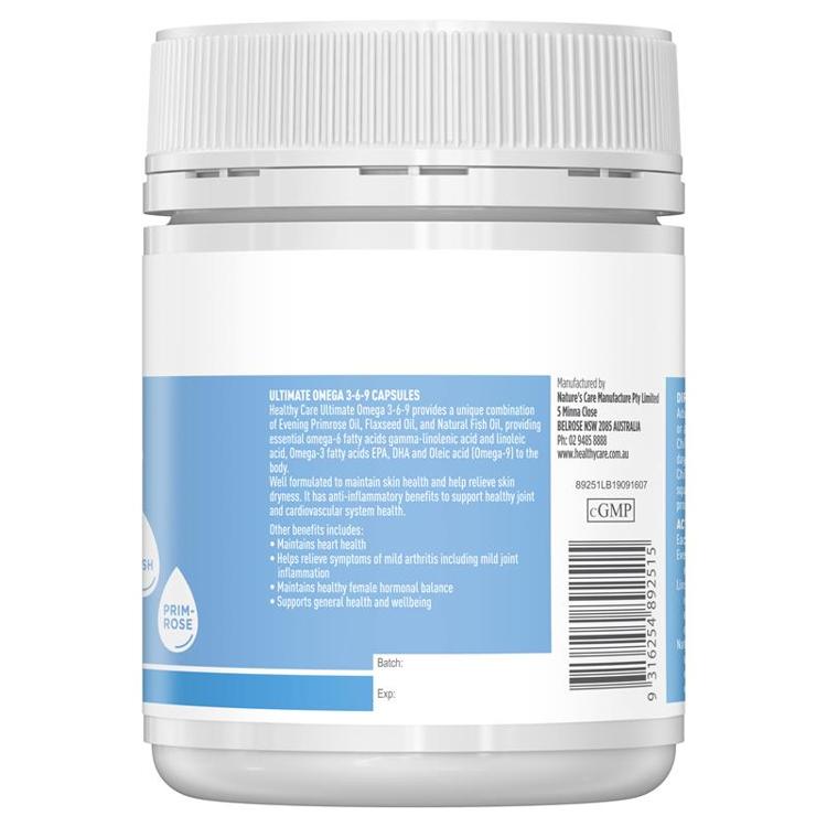 Buy Healthy Care Ultimate Omega 3-6-9 200 Capsules online at Chemist ...