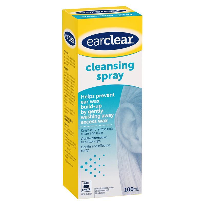 Buy EarClear Cleansing Spray 100mL – Prevents Ear Wax Build-up & Keeps ...