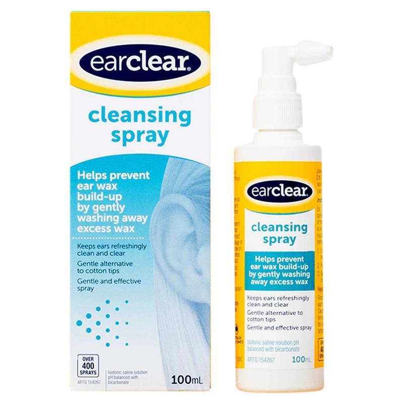 Buy EarClear Cleansing Spray 100mL – Prevents Ear Wax Build-up & Keeps ...