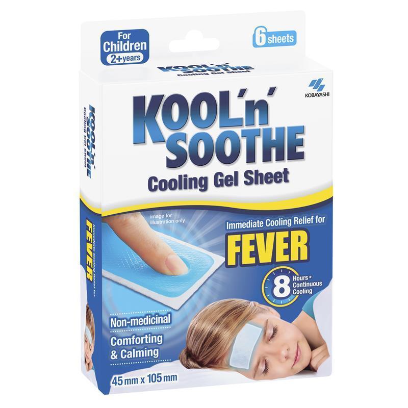 Buy Kool n Soothe Kids Fever Relief - 6 Sheets online at Chemist Warehouse