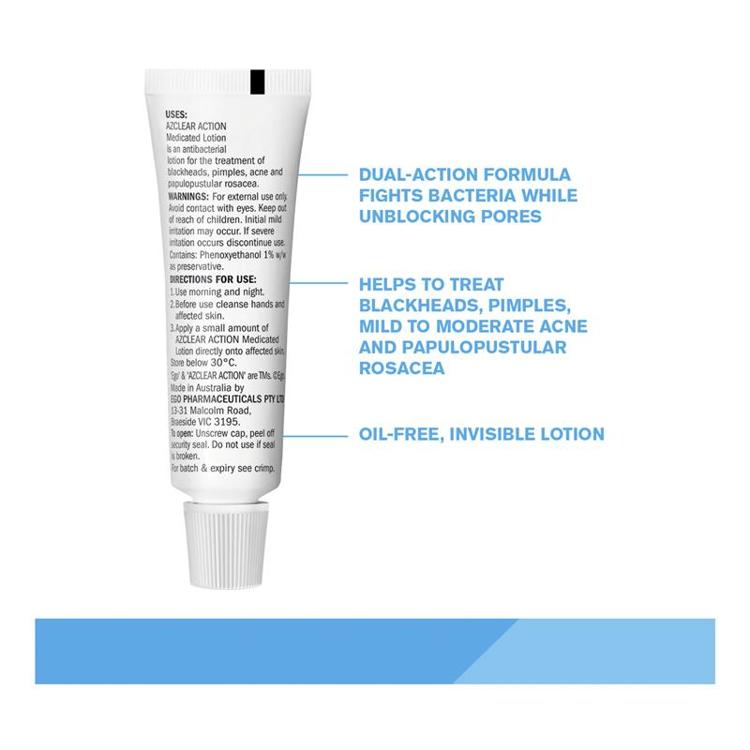 Buy Azclear Medicated Lotion 25G - Pimples & Acne online at Chemist ...