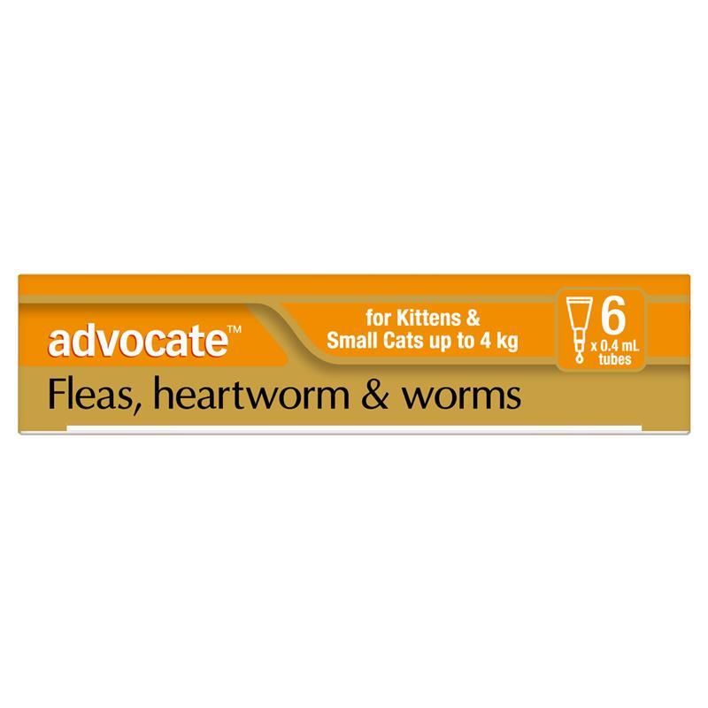 Buy Advocate Cat 0-4KG Small 6 online at Chemist Warehouse
