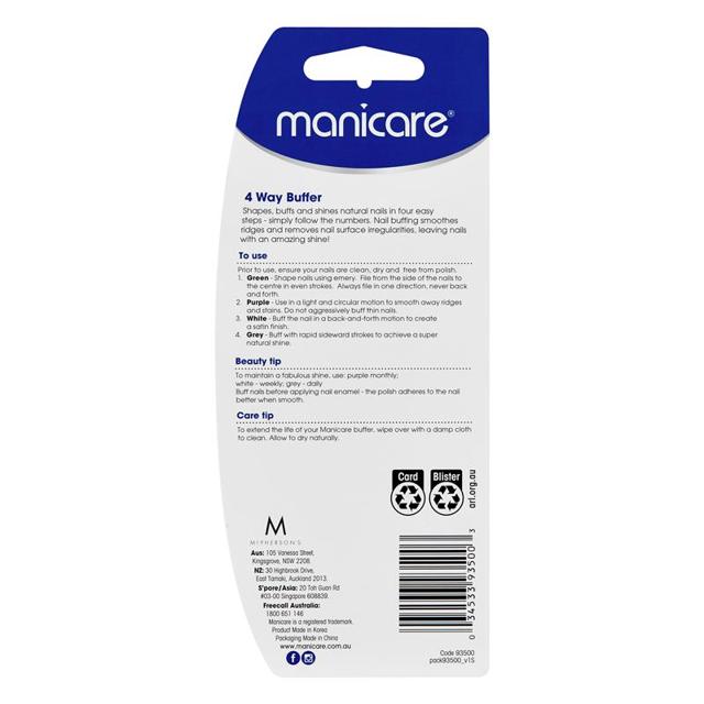 Buy Manicare 4 Way Buffer online at Chemist Warehouse