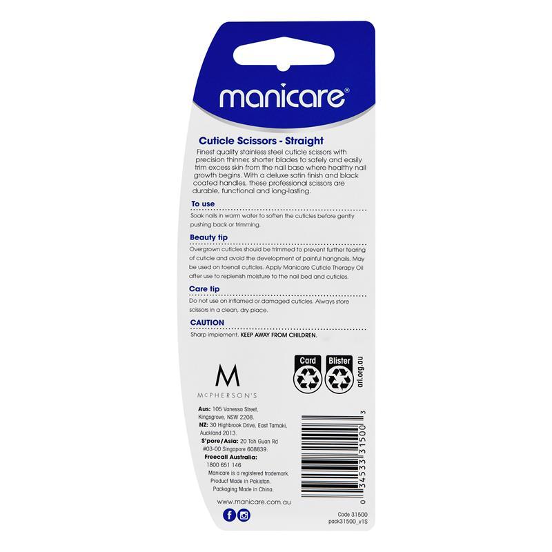 Buy Manicare Cuticle Scissors - Straight online at Chemist Warehouse
