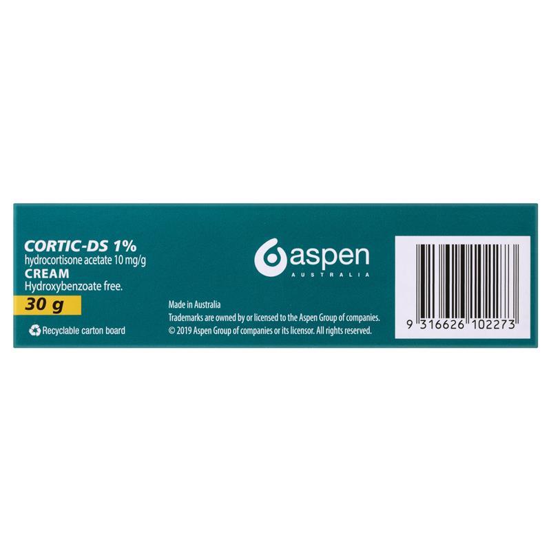 Buy Cortic DS Cream 1% 30g - Hydrocortisone (S3) online at Chemist ...