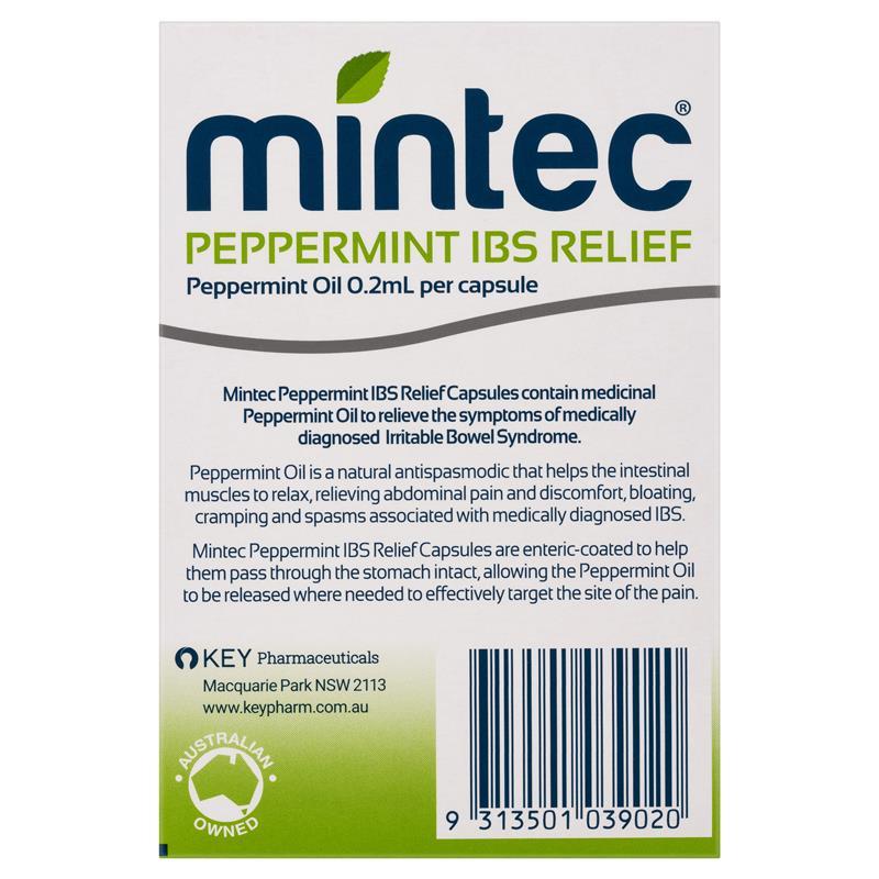 Buy Mintec Peppermint IBS Relief 60 Capsules online at Chemist Warehouse