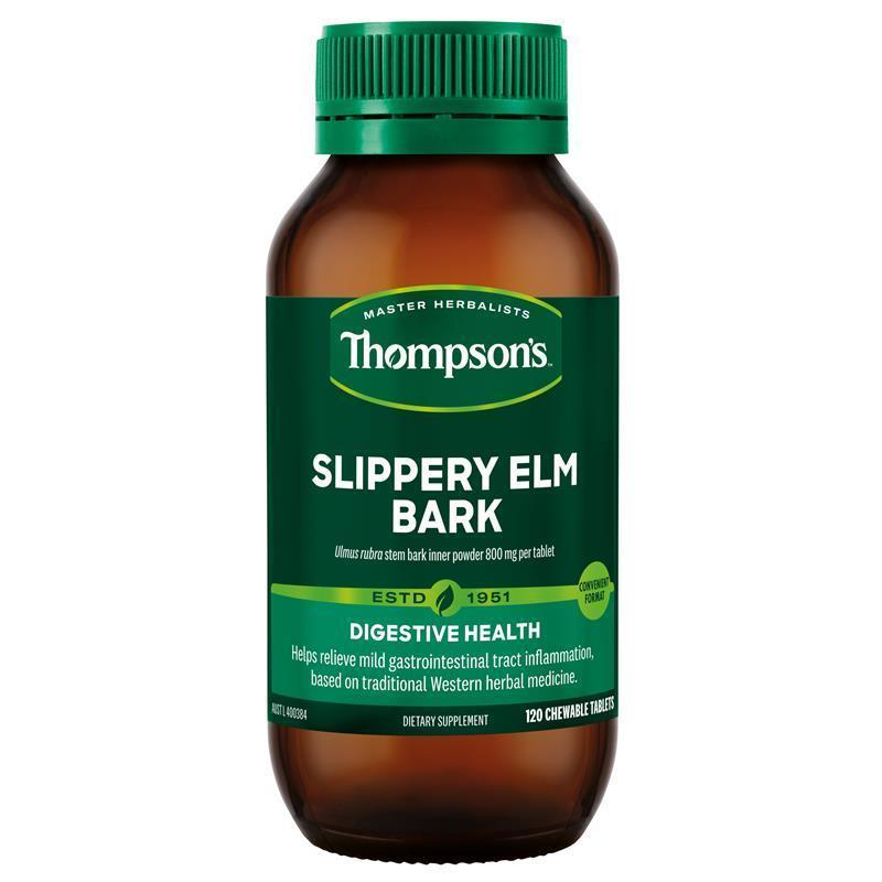 Buy Thompson's Slippery Elm Bark 800mg 120 Tablets online at Chemist ...