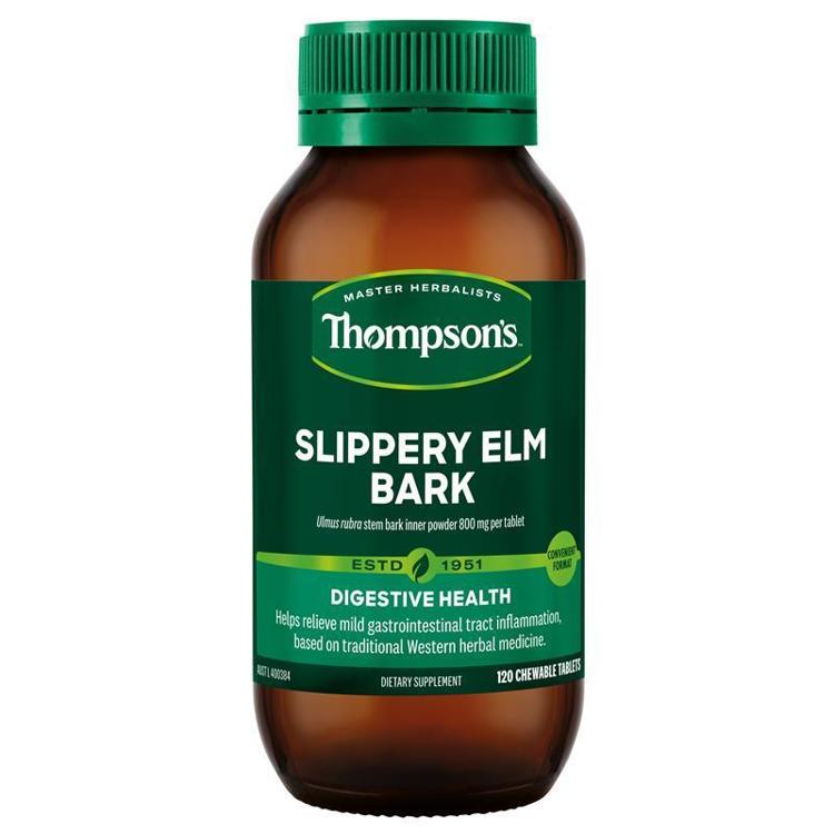 Buy Thompson's Slippery Elm Bark 800mg 120 Tablets online at Chemist ...