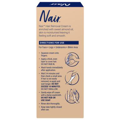 Buy Nair Hair Removal Cream Sweet Almond Oil Body & Face 75g online at ...