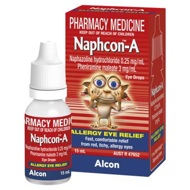 Buy Naphcon-A Eye Drops 15mL online at Chemist Warehouse