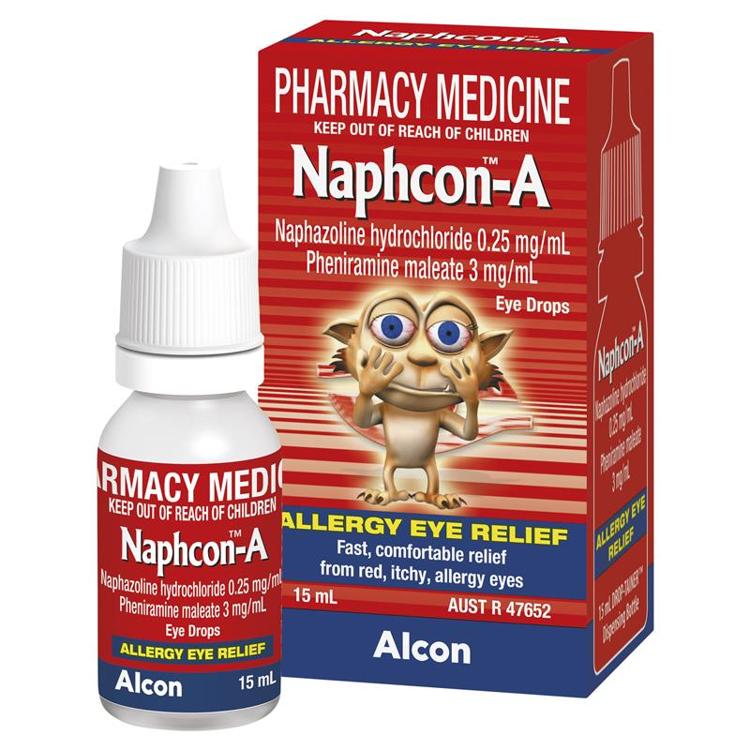 Buy Naphcon-A Eye Drops 15mL online at Chemist Warehouse