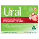 Buy Ural Effervescent Powder Cranberry 28 Sachets online at Chemist ...