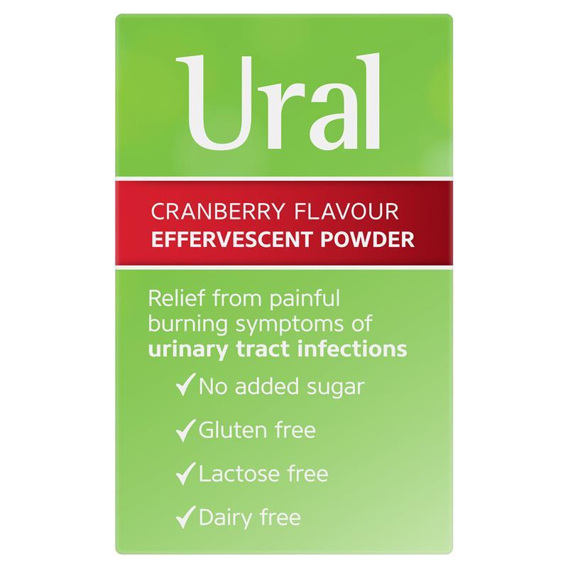 Buy Ural Effervescent Powder Cranberry 28 Sachets online at Chemist ...