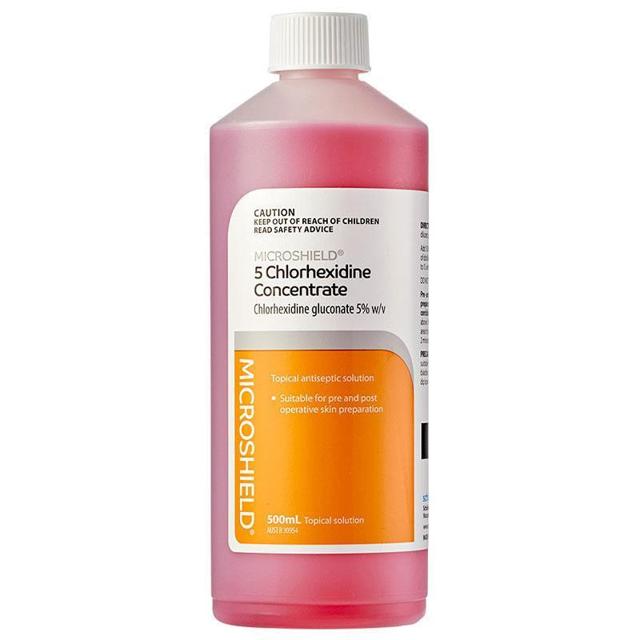 Buy Microshield 5 Chlorhexidine Antiseptic Concentrate 500ml online at ...