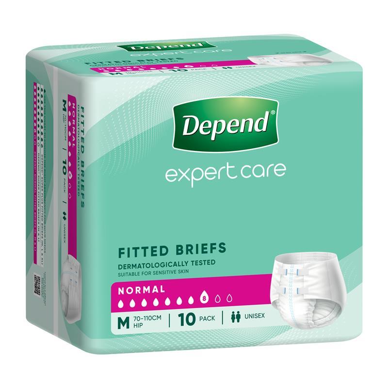 Buy Depend Fitted Briefs Medium 10 Pack online at Chemist Warehouse