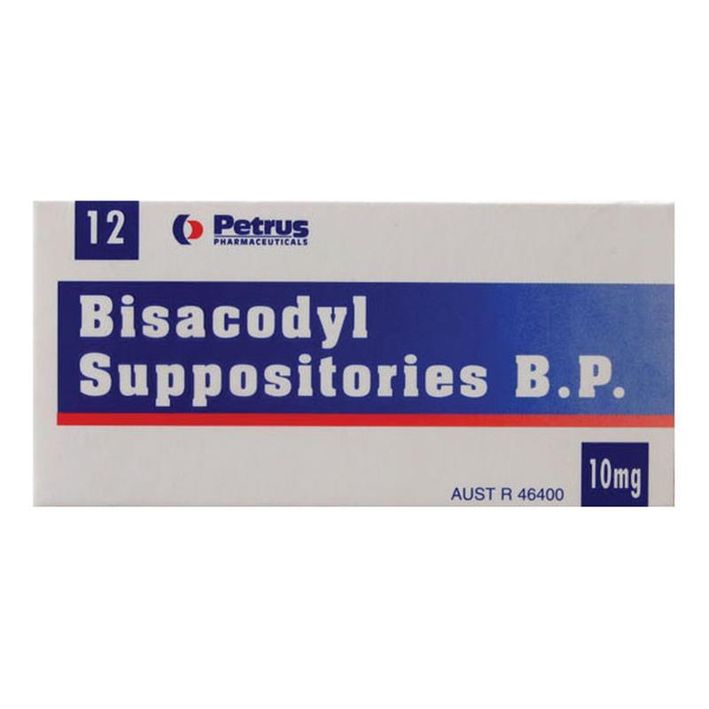Buy Bisacodyl Suppositories 12 BP online at Chemist Warehouse