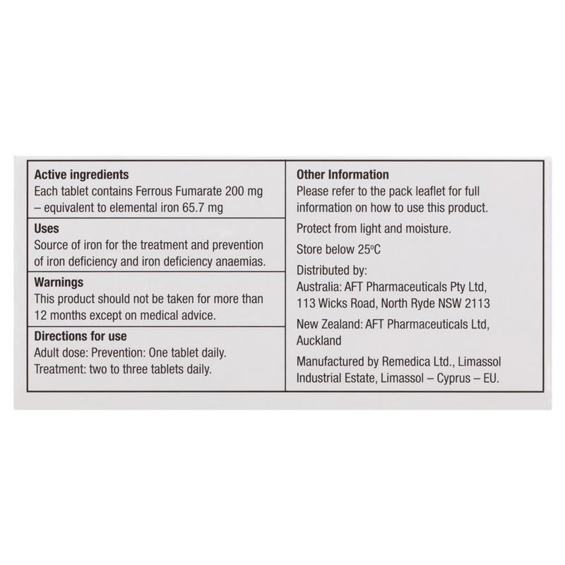 Buy Ferro Tab 200mg 60 Tablets online at Chemist Warehouse