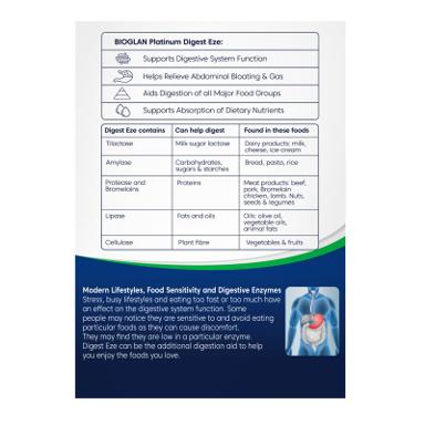Buy Bioglan Platinum Digest Eze Multi Action 40 Capsules online at ...