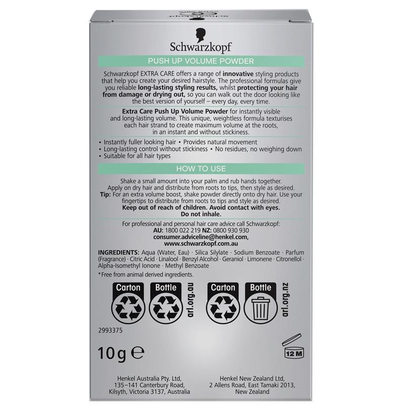 Buy Schwarzkopf Extra Care Instant Volume Powder 10g online at Chemist ...