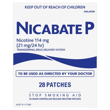 Buy Nicabate P Patch Quit Smoking 21mg 28 Patches online at Chemist ...