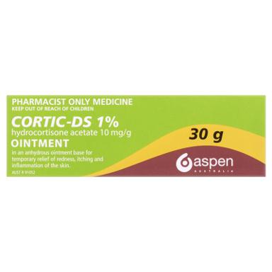Buy Cortic DS Ointment 1% 30g - Hydrocortisone (S3) online at Chemist ...