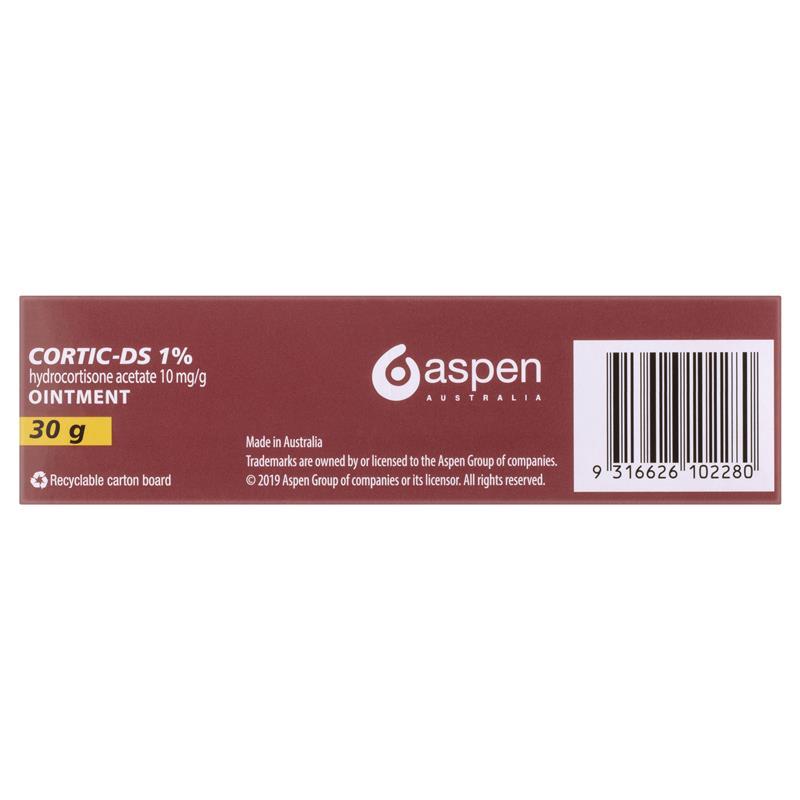 Buy Cortic DS Ointment 1% 30g - Hydrocortisone (S3) online at Chemist ...