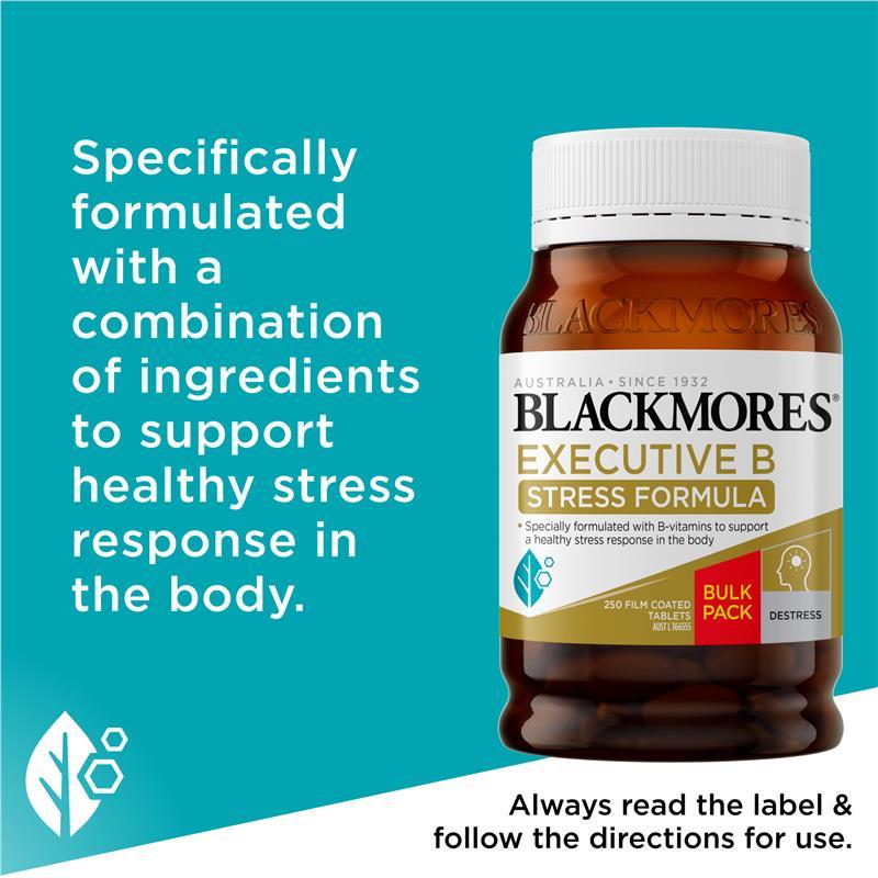 Buy Blackmores Executive B 250 Tablets Exclusive Size online at Chemist ...