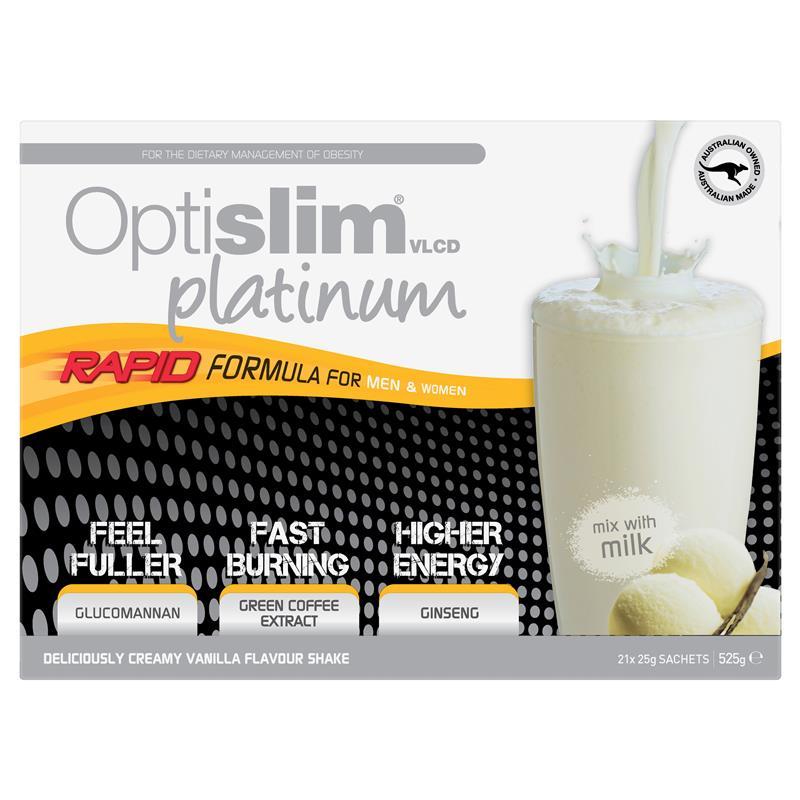 Buy Optislim VLCD Platinum Vanilla Shake 21x25g Sachets online at ...