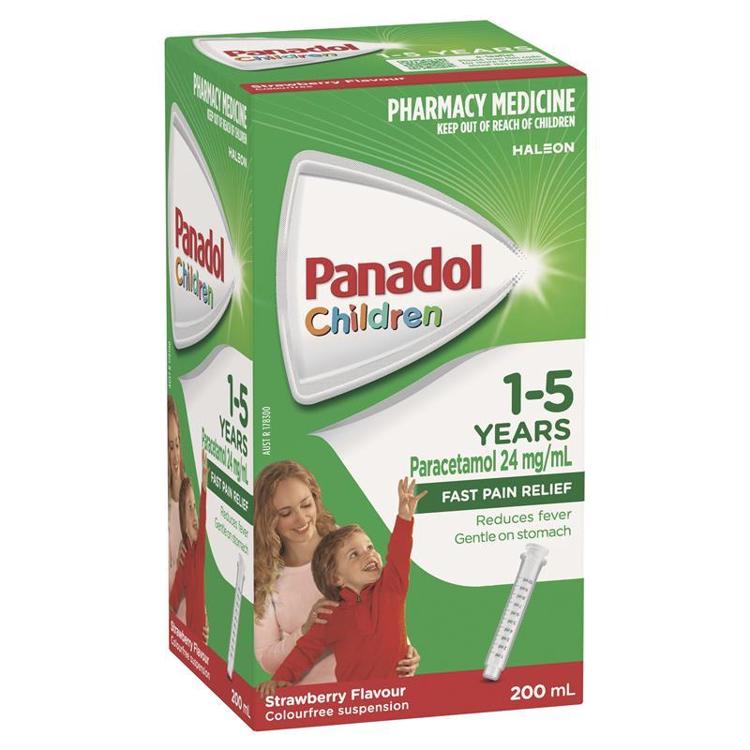 Buy Panadol Children 1-5 Years Suspension Fever & Pain Relief ...
