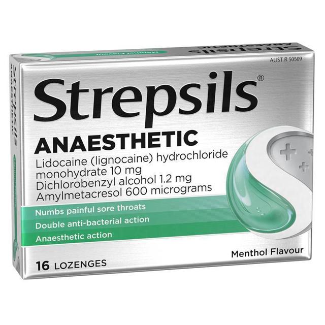Buy Strepsils Anaesthetic Menthol 16 Lozenges online at Chemist Warehouse
